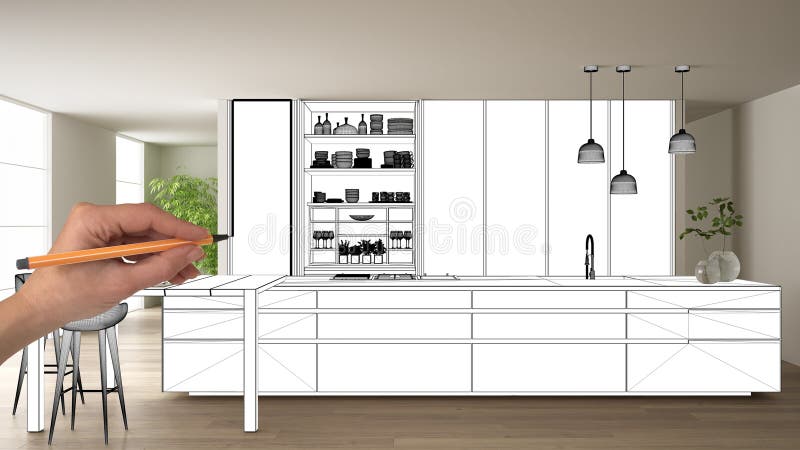 Unfinished Project, Under Construction Draft, Concept Interior Design ...