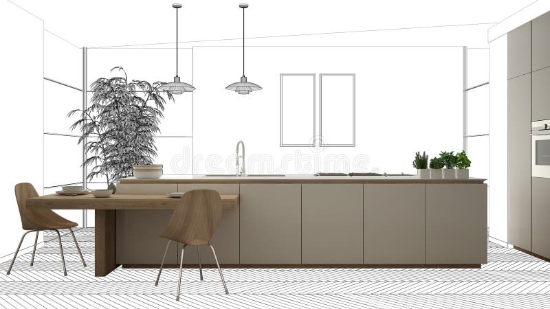 Unfinished Project, Under Construction Draft, Concept Interior Design ...