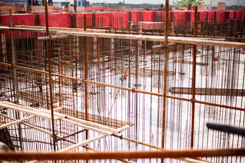 Unfinished Real Estate Construction Site Stock Image - Image of builder ...