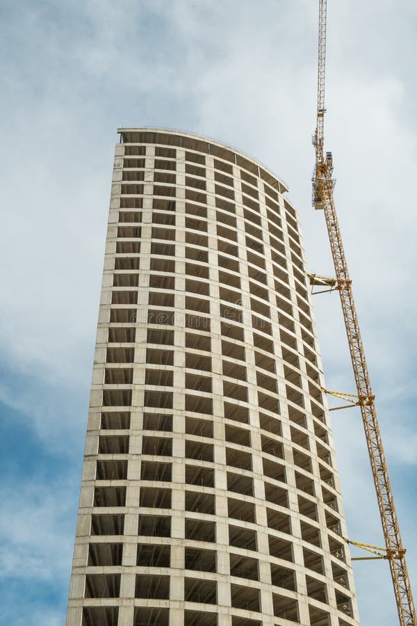 Unfinished skyscraper stock image. Image of architectural - 69963319