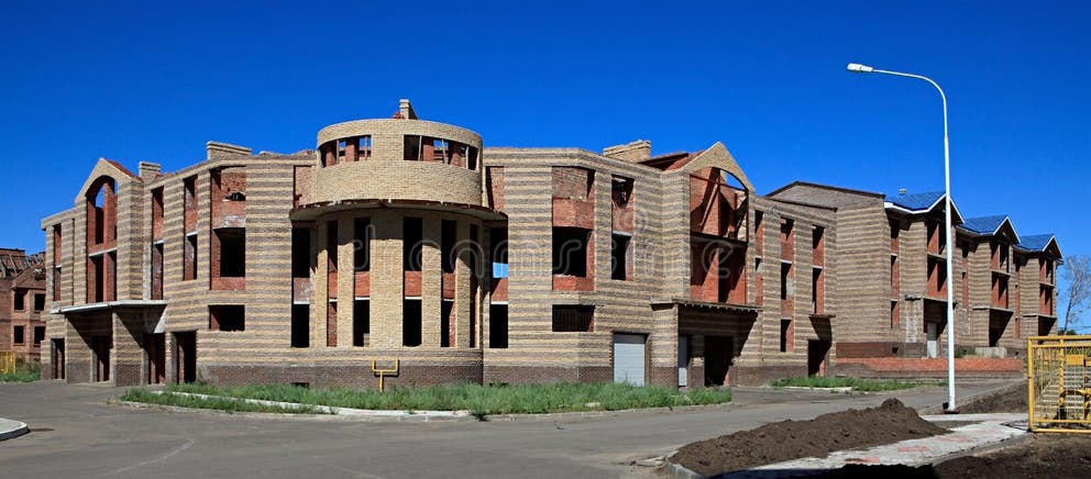 Unfinished town house stock photo. Image of housing, town - 15867702