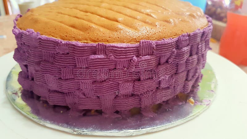 Unfinished yam cake basket stock image. Image of marriage - 84729955