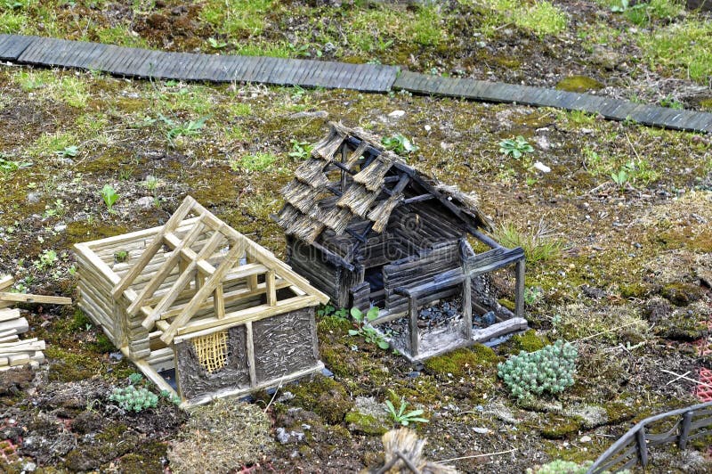 Unfinsihed Hut Near the Path Stock Photo - Image of facade, landscape ...