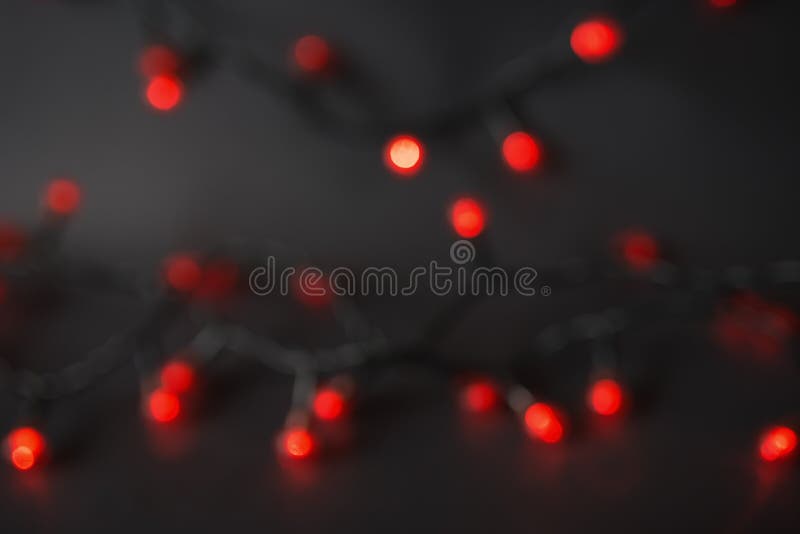 Unfocused Abstract Red Light Bulbs on a Black Background Stock Image ...