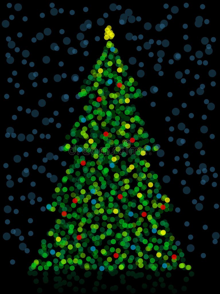Unfocused Christmas Tree Stock Illustrations – 457 Unfocused Christmas ...