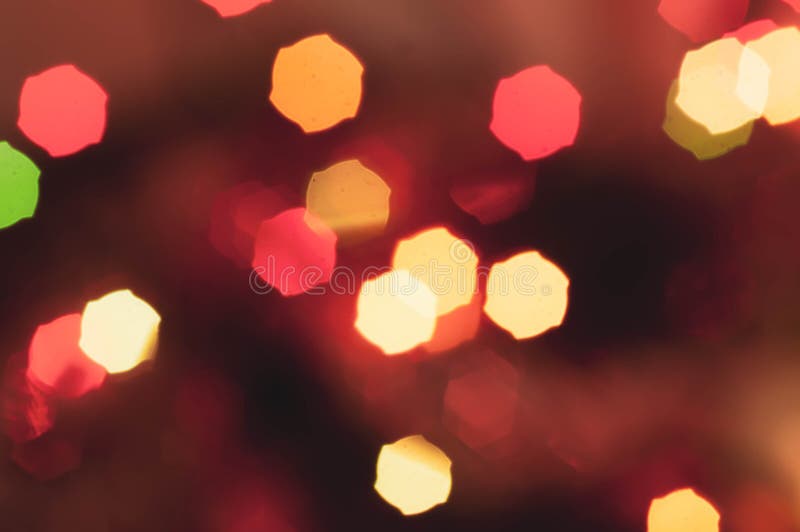 Flameboyant Bright Blurred Lights on Dark Background Stock Image ...