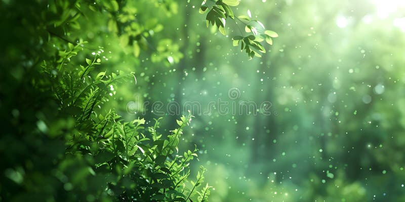 Unfocused Green Forest: Abstract Background of Nature, Green Forest ...