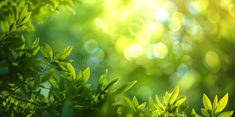 Unfocused Green Forest: Abstract Background of Nature, Green Forest ...
