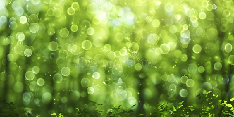 Unfocused Green Forest: Abstract Background of Nature, Green Forest ...