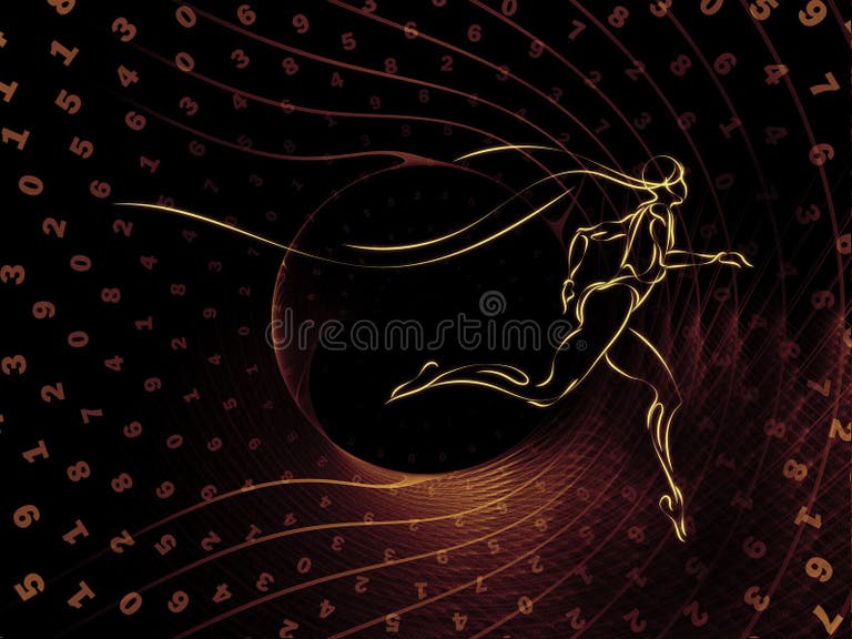 Unfolding of Geometry stock illustration. Illustration of arithmetic ...