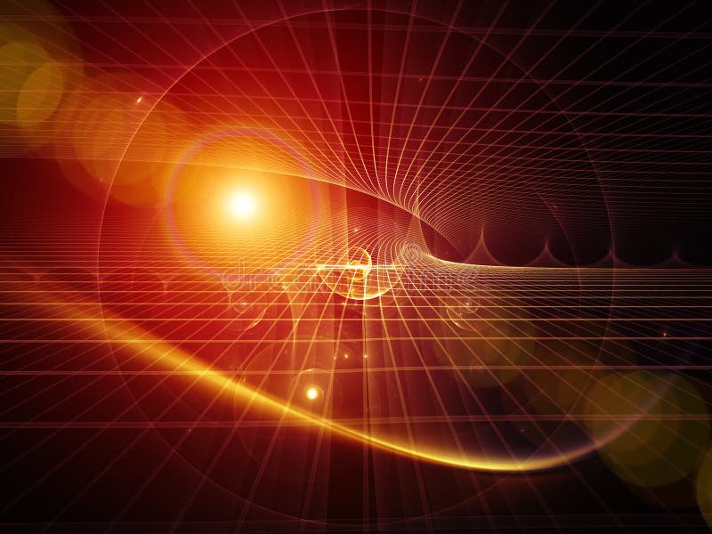 Unfolding of Geometry stock illustration. Illustration of glow - 44749630