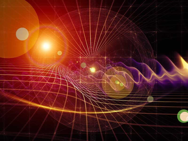 Unfolding of Geometry stock image. Image of glow, dark - 46565021