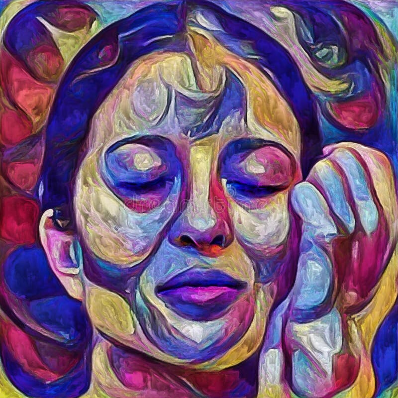 Unfolding of Inner Canvas stock illustration. Illustration of ...