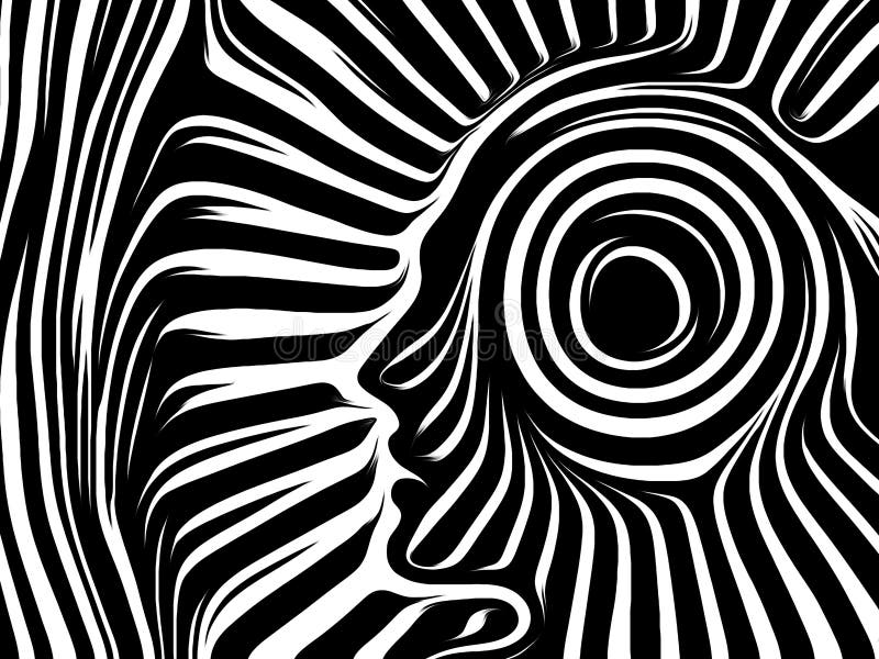 Unfolding of Inner Lines stock illustration. Illustration of drama ...