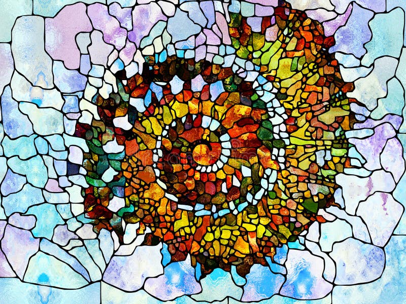 Unfolding of Organic Pattern Stock Illustration - Illustration of ...