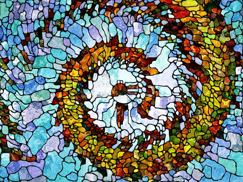 Unfolding of Organic Pattern Stock Illustration - Illustration of ...