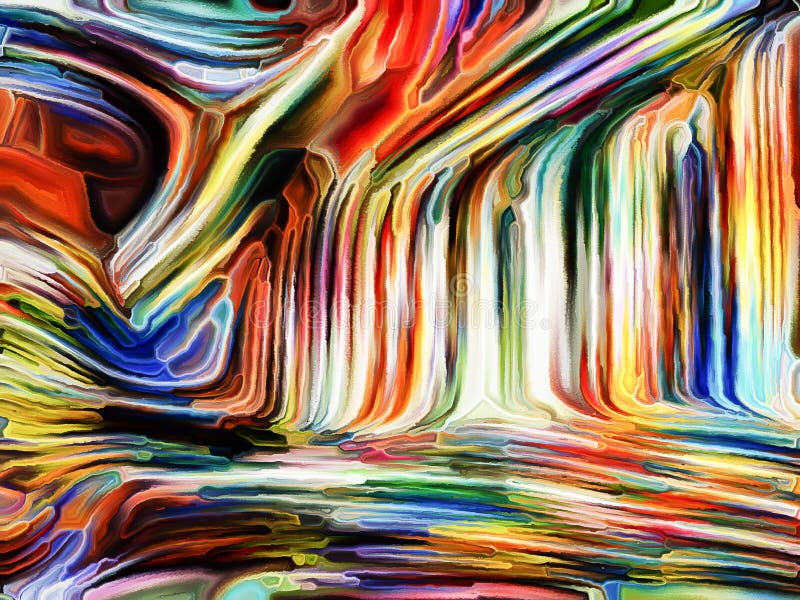 Unfolding of Pattern stock illustration. Illustration of artwork ...