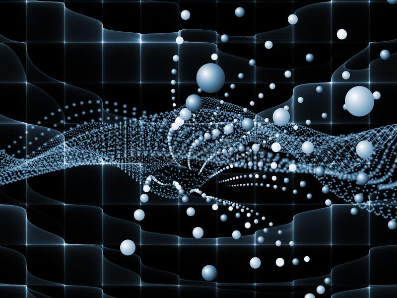 Unfolding of the Virtual Space Stock Illustration - Illustration of ...