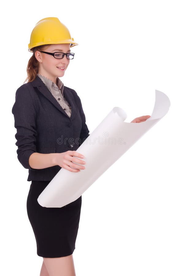 Den Unga Arkitekten I Industriellt Begrepp Arkivfoto - Bild av arkitekt ...