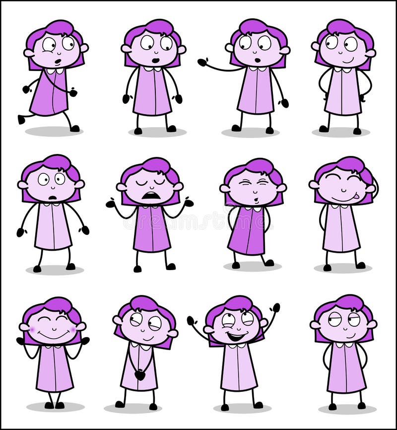 Ung Office-flicka - Concepts Cartoon Vector-illustrationer Vektor ...