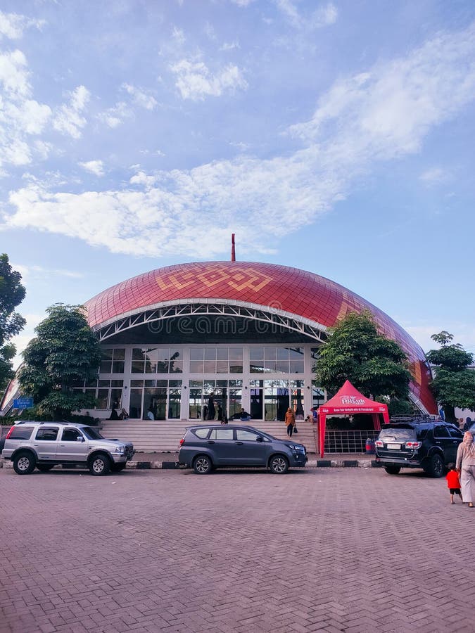 Front View of the Mosque with a Round Dome Design in the KM 429 a Rest ...