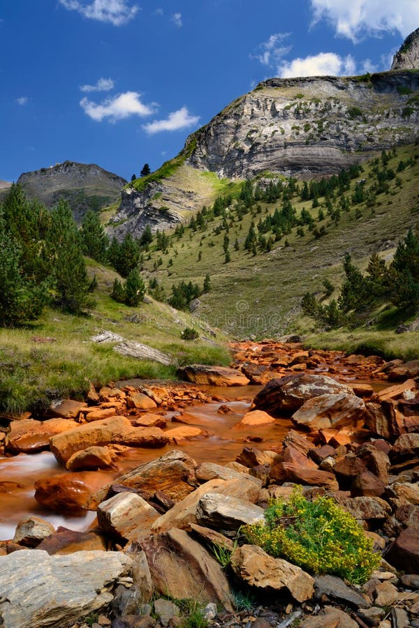 Unha River. Aran Valley, Pyrenees, Spain Stock Photo - Image of ...