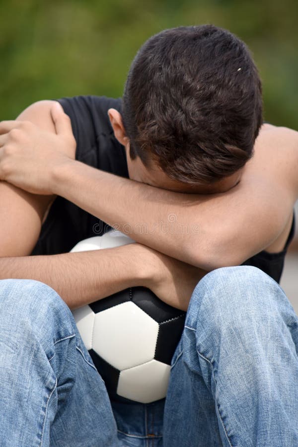 An Unhappy Athletic Person stock image. Image of sports - 261288569