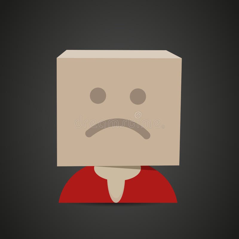 Unhappy Box Face Stock Illustrations – 196 Unhappy Box Face Stock ...