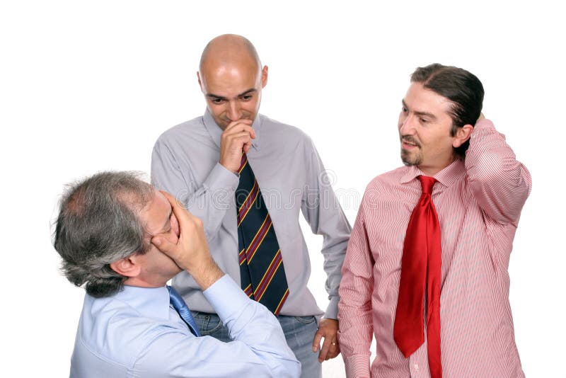 Unhappy business team stock image. Image of people, manager - 6070743