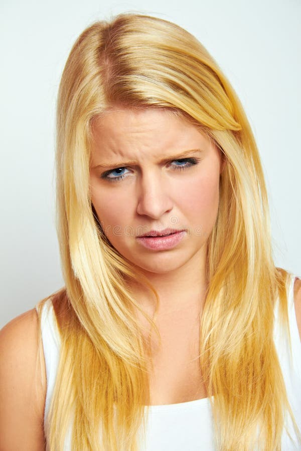 Unhappy girl stock image. Image of help, problem, despair - 34593187