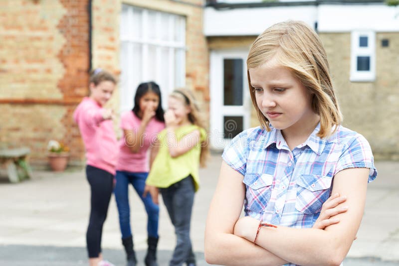 Sad Little Girl Sitting Excluded by Friends Stock Image - Image of girl ... Sad Little Girl Sitting Excluded by Friends Stock Image - Image of girl ...