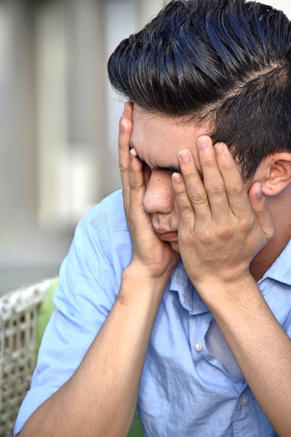 An Unhappy Male Person stock photo. Image of male, masculine - 146691696