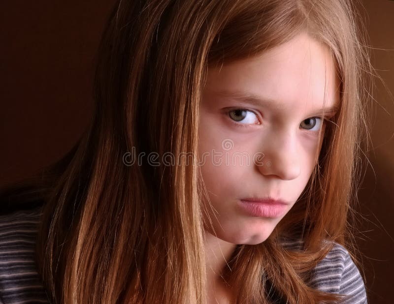 Grumpy teenage girl stock photo. Image of feeling, frustrated - 103716034