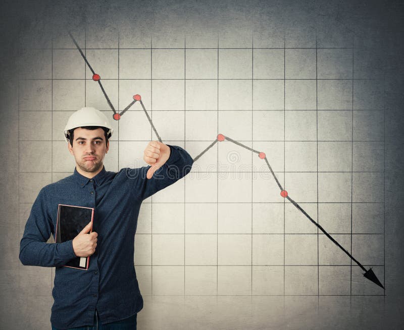 Decreasing graph stock photo. Image of bills, emotion - 138367698