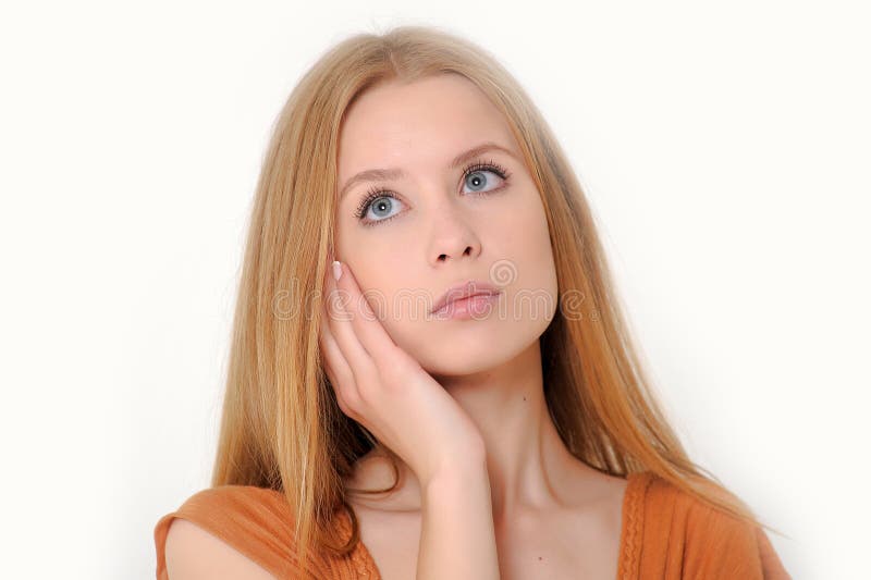 Unhappy woman stock image. Image of girl, desperate, depression - 24797995