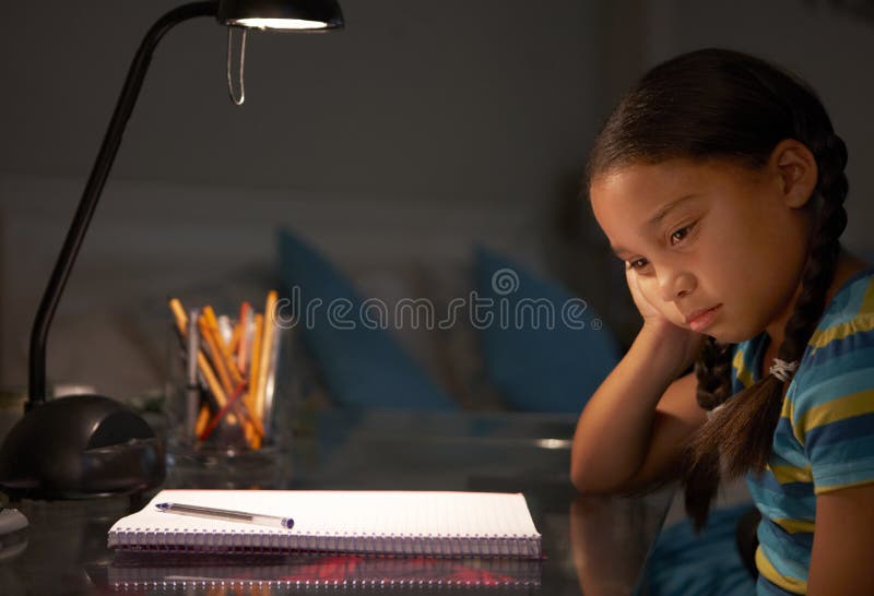 Young Boy Studying at Desk in Bedroom in Evening on Laptop Stock Image ... Young Boy Studying at Desk in Bedroom in Evening on Laptop Stock Image ...