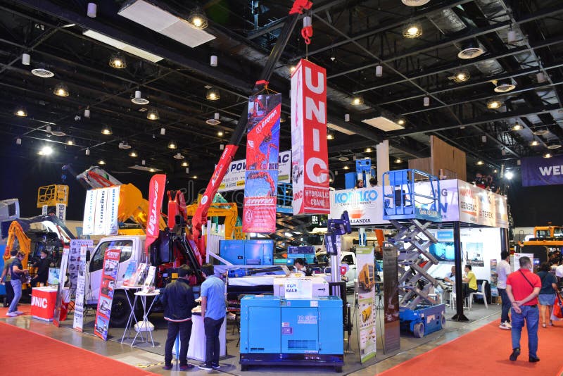 Unic Hydraulic Crane at Philconstruct in Pasay, Philippines Editorial ...