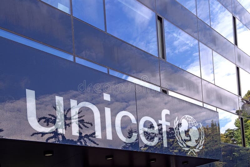 UNICEF building in Geneva editorial stock image. Image of children ...