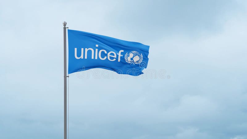 UNICEF flag stock footage. Video of waving, world, flag - 258707720