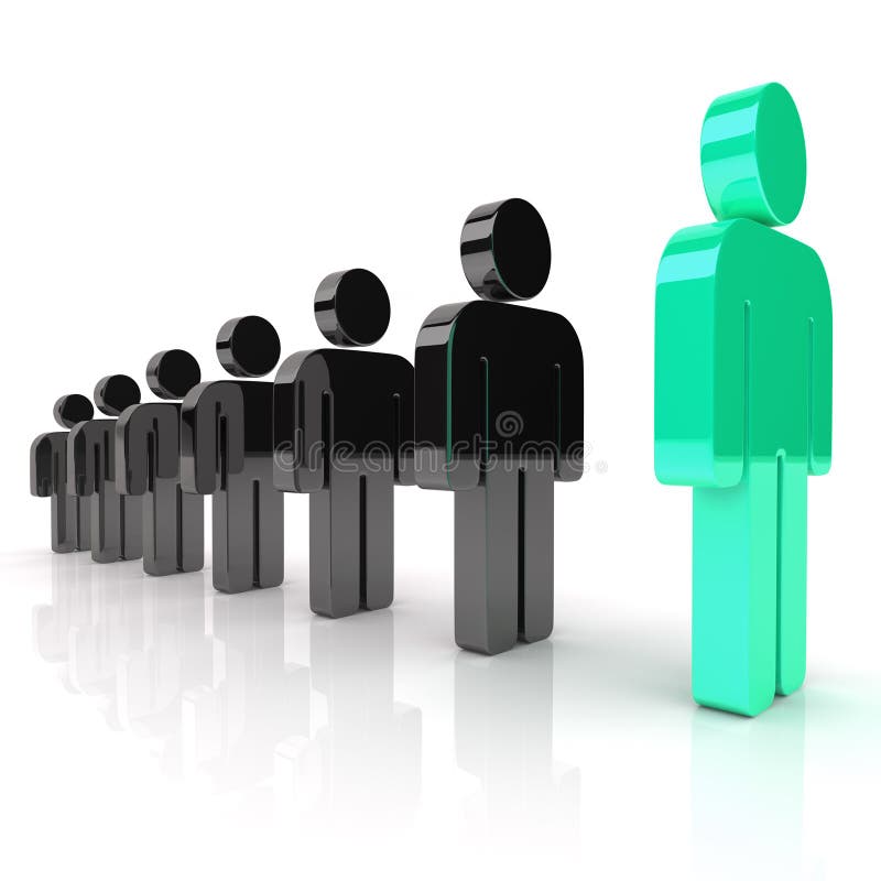 Concepto de unicidad stock de ilustración. Ilustración de redondo ...