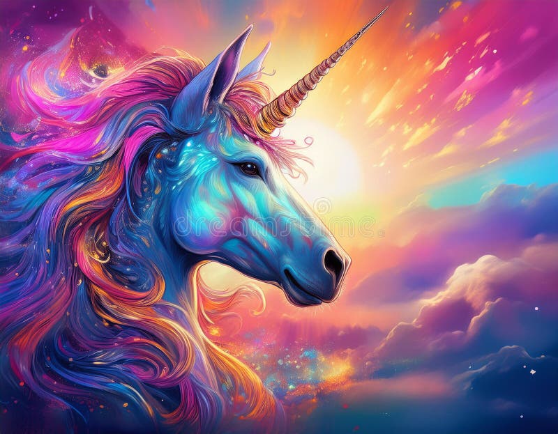 Unicorn Art Simple and Elegant Design for Versatile Creative Use Stock ...