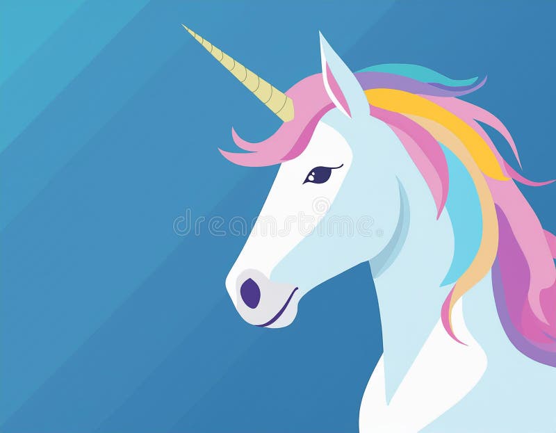 Unicorn Art Simple and Elegant Design for Versatile Creative Use Stock ...