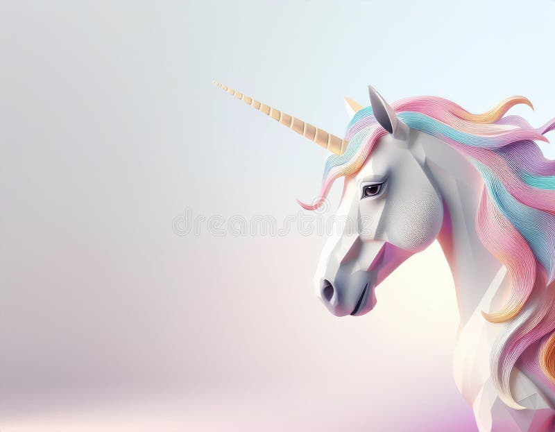Unicorn Art Simple and Elegant Design for Versatile Creative Use Stock ...