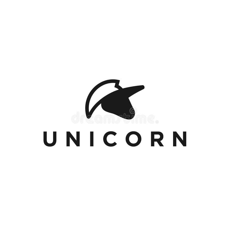 Unicorn logo design vector stock vector. Illustration of calligraphy ...