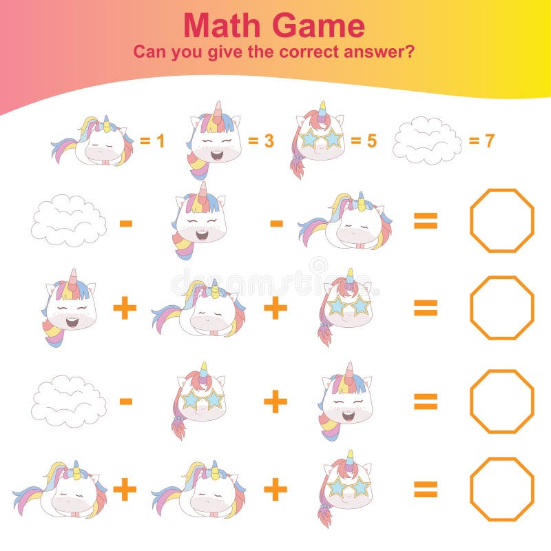 Counting Unicorn Game for Children. Counting in 4s. Cute Unicorn Math ...