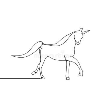 Unicorn Line Drawing Stock Illustrations – 11,122 Unicorn Line Drawing ...
