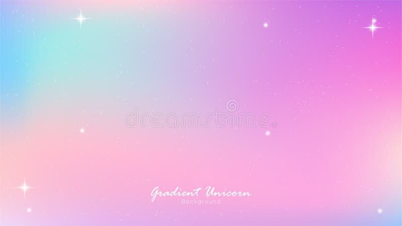 Unicorn sky Gradient stock vector. Illustration of color - 131036928