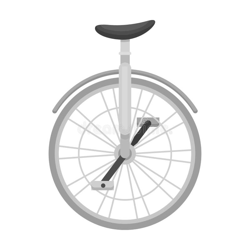 Unicycle for the Circus. Bicycle with One Wheel for Performances Stock ...