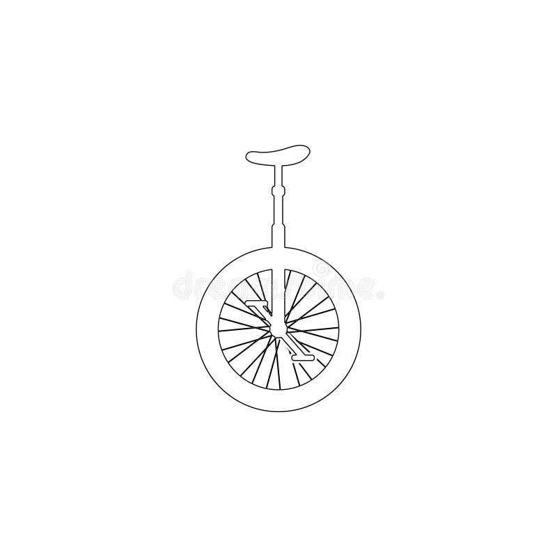Unicycle. flat vector icon stock vector. Illustration of design - 149678732