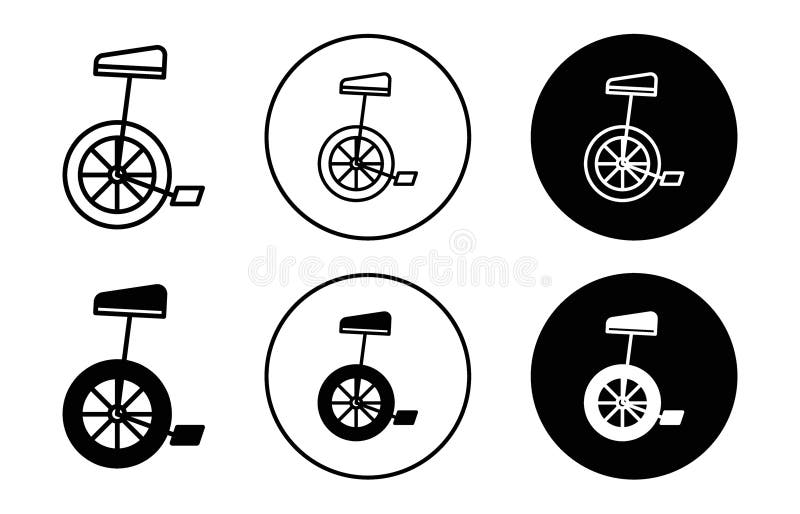 Unicycle icon stock vector. Illustration of cycle, isolated - 325375690
